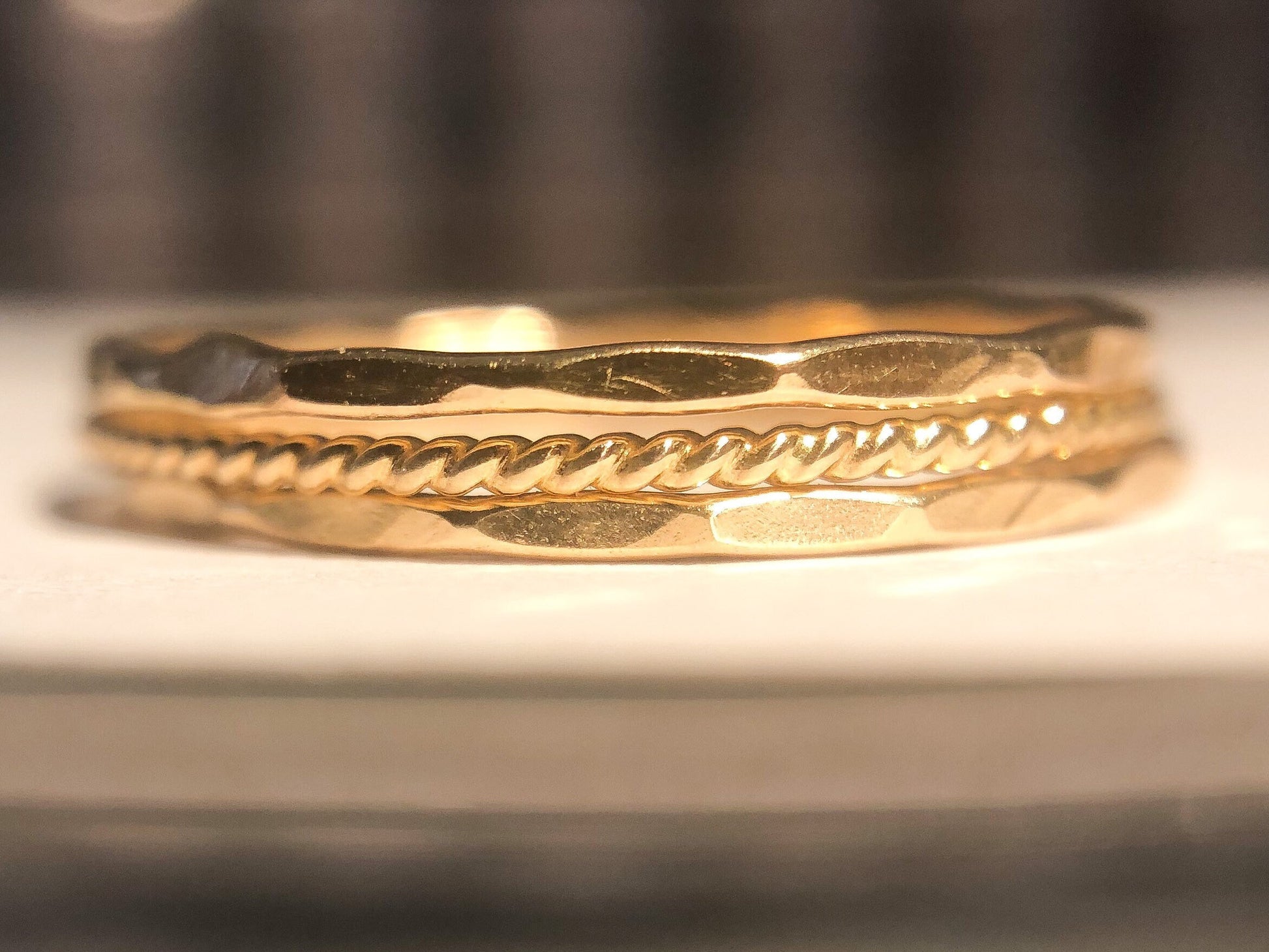 SET A 14k Gold Filled Stack Ring Set , Rose Gold Ring, Silver rings ...