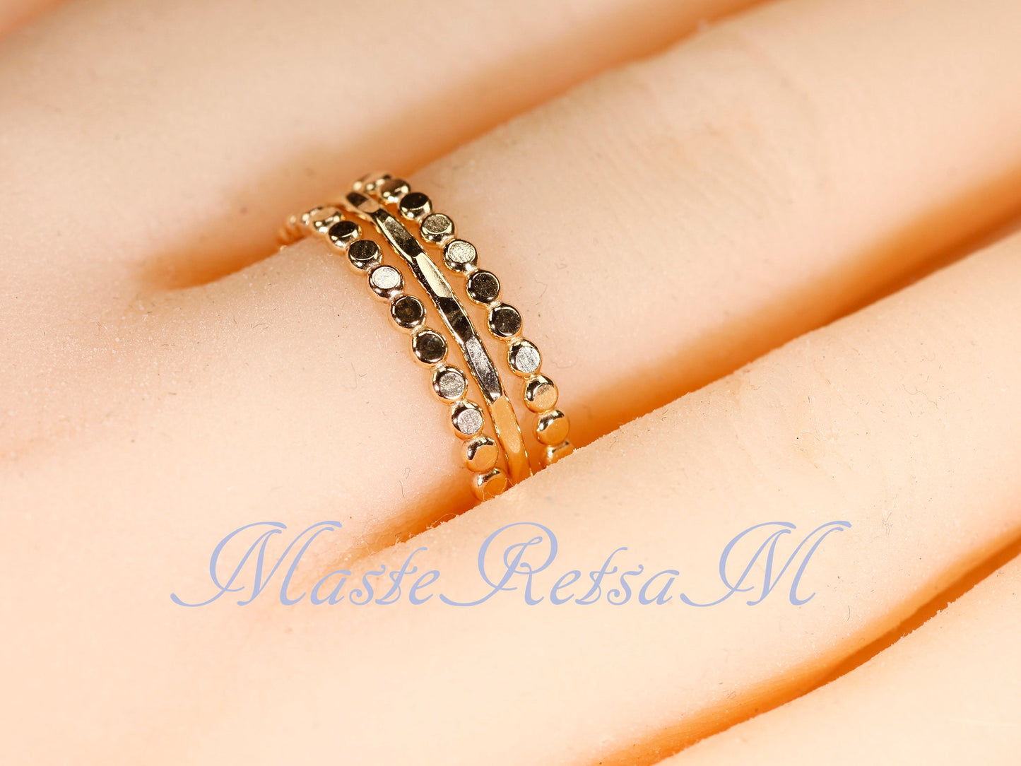 SET-D 14k Gold Filled Stack Ring Set , Rose Gold Ring, Silver rings ...